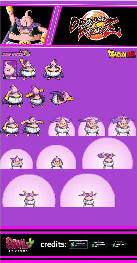 Majon Buu Sprites Hj1 40 Majin Buu Good Vintage Sr 2013