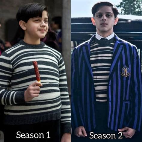 Little Pugsley Addams Isaac Ordonez Wednesday Season 1 V Season 2
