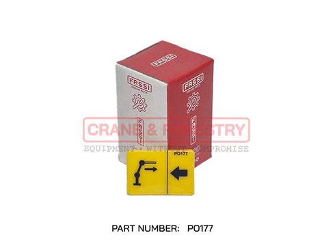 Fassi Crane Control Decal Po177 Crane And Forestry