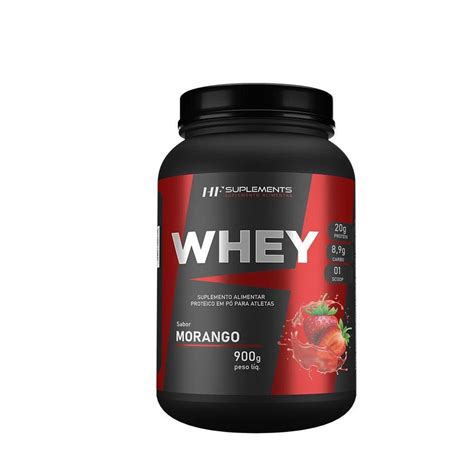 Whey Protein De Morango 900g Hf Suplements Casas Bahia