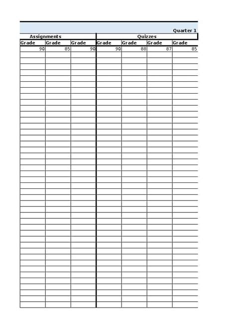 Excel Gradebook Weighted Formulas Included By Momma Llama Tpt
