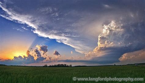 Oklahoma Lp Supercell At Sunset