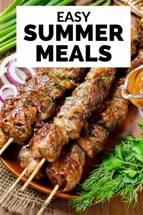 Effortless Summer Meals Summer Recipes Easy Summer Meals Best Ina