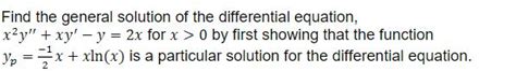 Solved Ode Complex Roots And Characteristic Equation