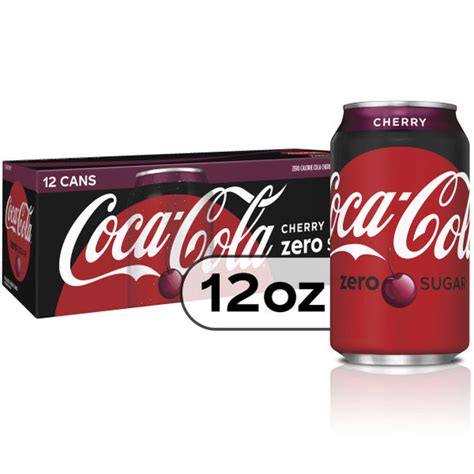 Coca Cola Cherry Zero 12 Oz Cans 24 Pack