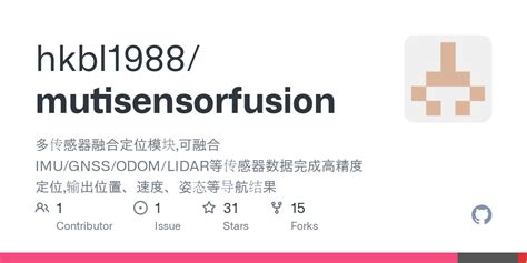 GitHub hkbl mutisensorfusion 多传感器融合定位模块 可融合IMU GNSS ODOM LIDAR等传感器数据完成高精度定位 输出位置速度姿态等导航结果