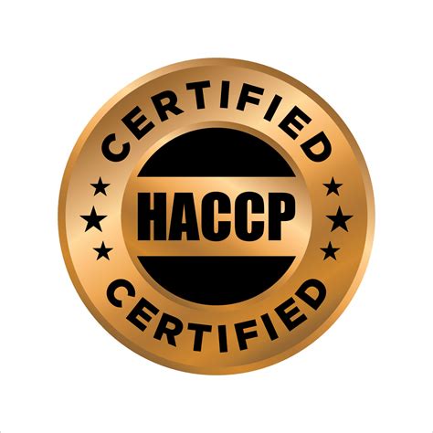 Haccp Hazard Analysis And Critical Control Points Gold Vector