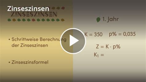 Zinsrechnung Definition And Zusammenfassung Easy Schule