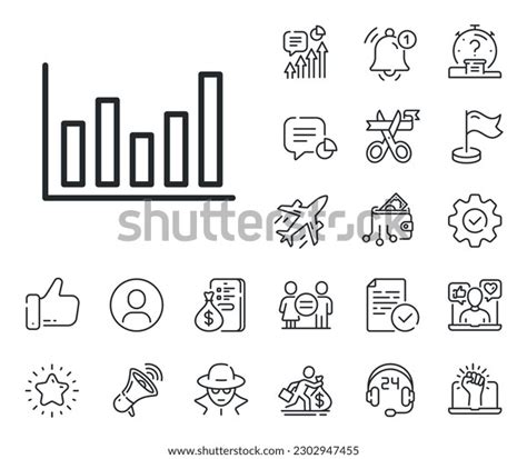 Financial Graph Sign Salaryman Gender Equality Stock Vector Royalty