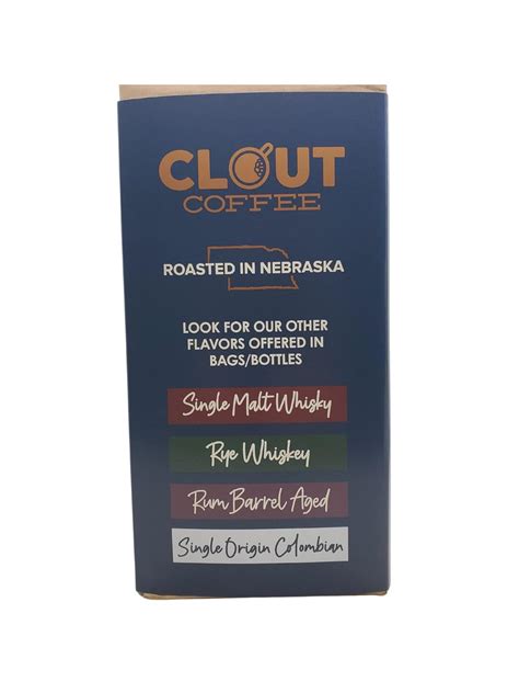 Buy Clout Coffee Bourbon Barrel Aged Coffee Dark Roast K Cup Compatible Pods 24 Count