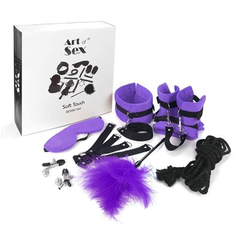 Набір БДСМ Art Of Sex — Soft Touch Bdsm Set 9 предметів фіолетовий