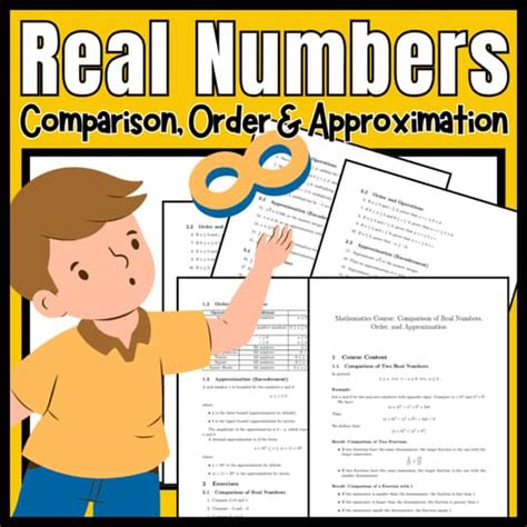 Mastering Real Numbers Comparison Order And Approximation With Exercises