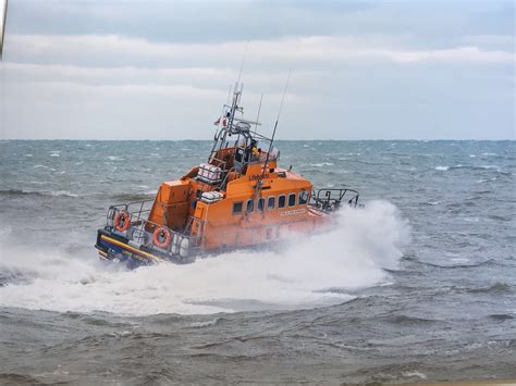Larne And Bangor Rnli Answer Pager Call During Storm Ophelia Rnli