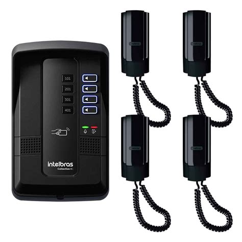 Kit Portaria Coletiva Compartilhada Intelbras Collective 4i Com 4