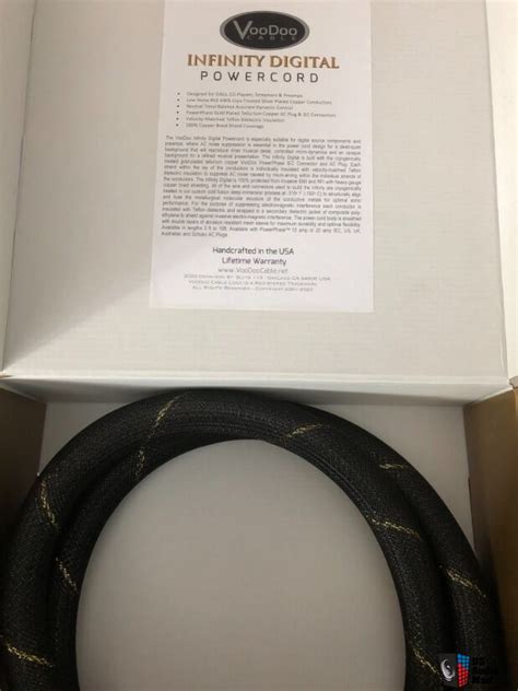 Voodoo Cable Infinity Power Cord 6 Ft 15a Photo 4804429 Us Audio Mart