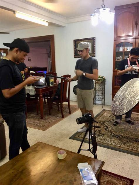 Joseph Yeo Seh Weng On Linkedin Shooting For Hari Raya Advertisement Being The Scriptwriter