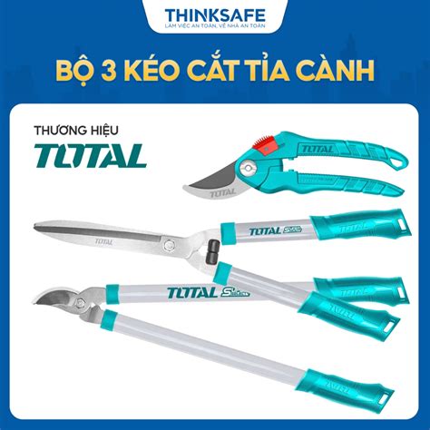 Bộ 3 Kéo Cắt Tỉa Cành Total Tht1578033 Gồm Kéo Cắt Cành 200mm Kéo Cắt