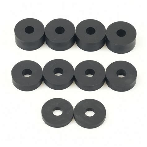 10mm Rubber Spacers Standoff Washers 10 Pack Medium