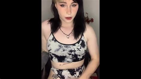 Sexy Transgender Woman Gamer Jerks Off After Playing Games