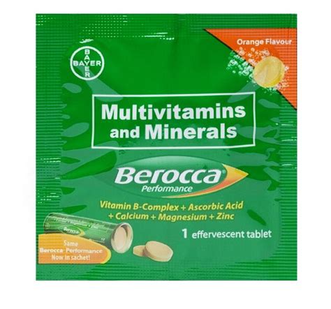 Berocca Performance Multivitamins Minerals Effervescent Tablet 1s