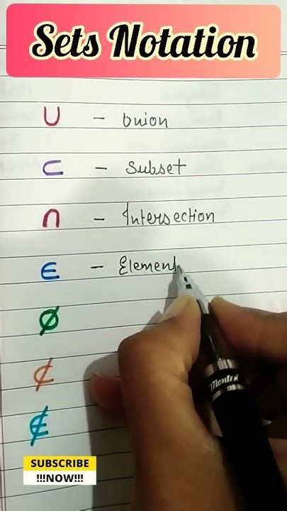 Sets Notationssetssymbols Mathsshorts Youtube
