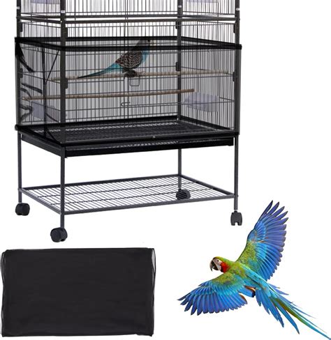 Shappy Extra Große Verstellbare Vogelkäfig Abdeckung Samen Feder Fänger