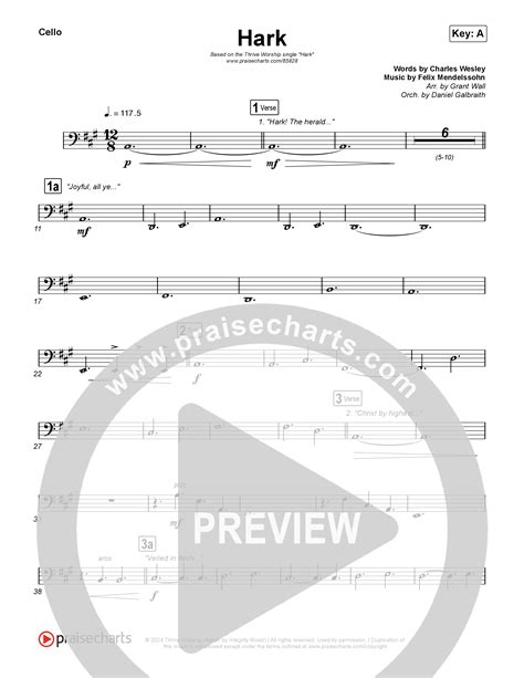 Hark Cello Sheet Music Pdf Thrive Worship Corbin Phillips