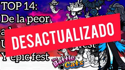 Top 14 De La Peor A La Mejor Unidad Del Uberfest Y Epicfest 🌟 The