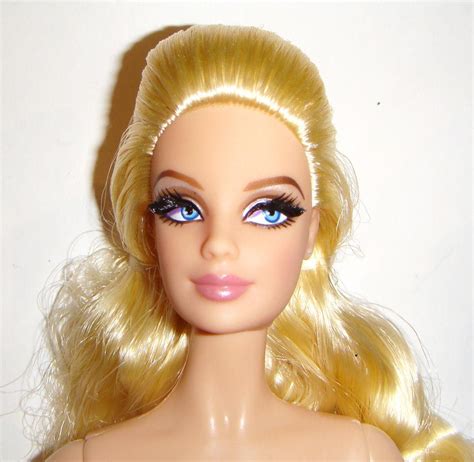 Nude Barbie Doll Long Blonde Hair Model Muse Barbie Dolls For Ooak Cs01