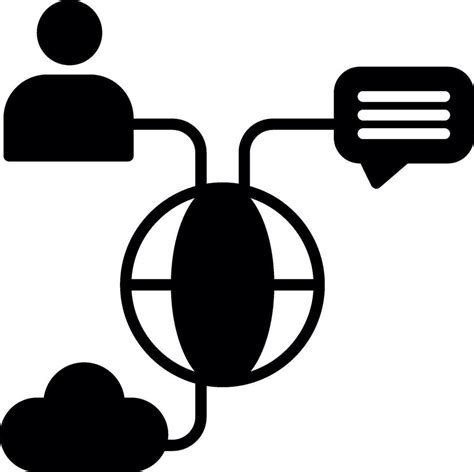 Internal Communication System Unit Glyph 67206723 Vector Art At Vecteezy