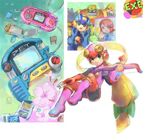 megaman exe roll exe mayl sakurai mr prog gutsman exe and 1 more