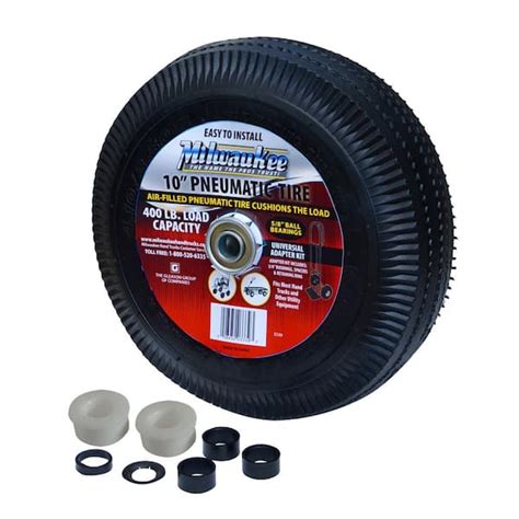 Gorilla 10 In Heavy Duty No Flat Hand Truck Replacement Tire Ght 10s