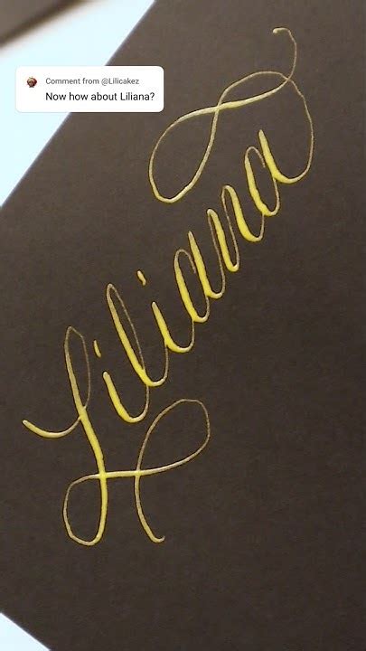Happy Hump Day Heres How To Write Liliana In Cursive ️🫶🐪 Calligraphy Handwriting Art