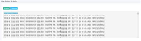 Warning Aborted Connection Mysql Faq Segura Community
