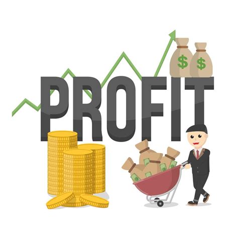 Business Profit Design Character On White Background 8963413 Vector Art