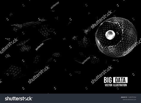 Visual Analytics Big Data Vector Illustration Stock Vector Royalty