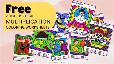 Christmas 2 Digit By 1 Digit Multiplication Color By Number Code Elf