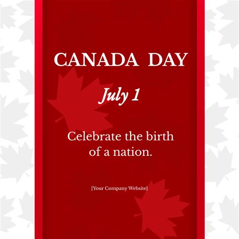 Free Canada Day Celebration Template To Edit Online
