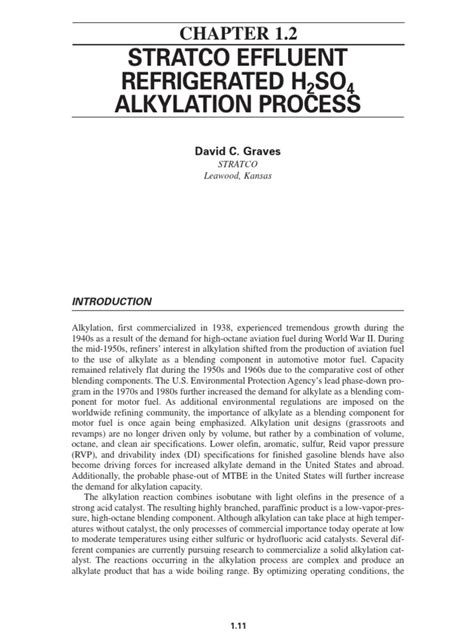 Alkylation Process Stratco Pdf Pdf Chemical Process Engineering