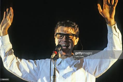 Singer David Byrne Of The Art Rock Band Talking Hands Performs