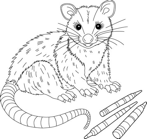 Printable Possum Coloring Pages 2025