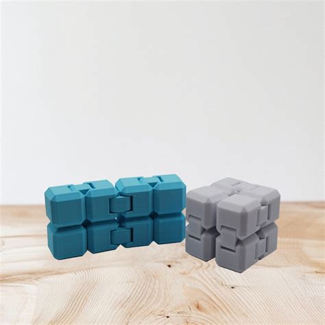 Infinity Cube Fidget Toy 3d Printed Sensory Flexi Etsy