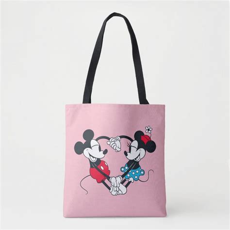 Mickey And Minnie Relationship Goals Tote Bag Disney Tote Bags Bags