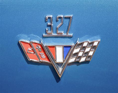 Classic Chevy 327 Turbo Fire Emblem Photograph By Dale Kincaid Fine