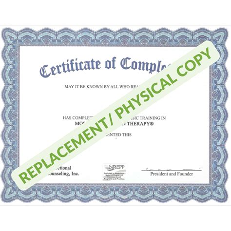 Replacement Mrt Facilitator Certificate Moral Reconation Therapy Mrt® Distributed
