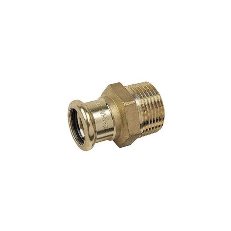 Crimp Nipple On Copper Diameter 12mm Male Threaded 12x17