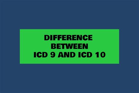 The Difference Between Icd 9 And Icd 10 Codes Medconverge
