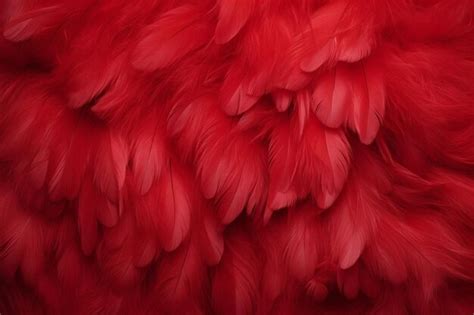 Premium Photo Abstract Background With Red Feathers