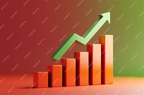 A Green Arrow Pointing Up At A Graph That Says Green Arrow Rising Curve And Data Analysis