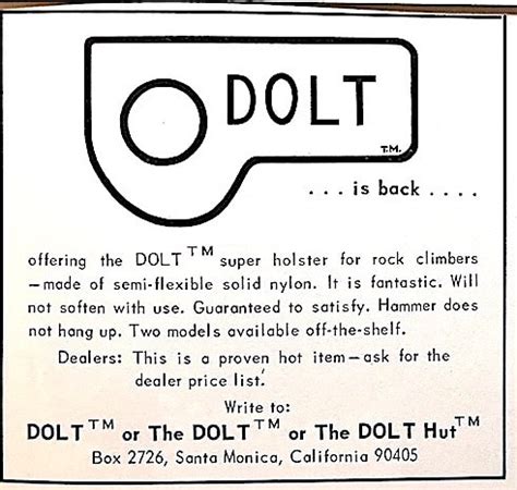 Dolt Show Mk Notes Karabin Climbing Museum